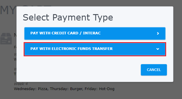 Support Centre | Making an Electronic Funds Transfer (EFT) Payment